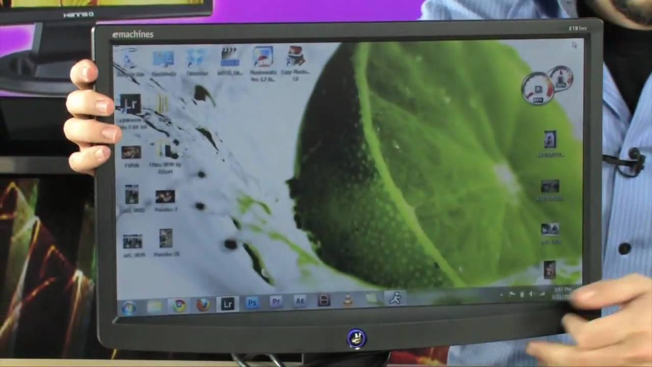 eMachines E181HV 19" Class Widescreen LCD Monitor - YouTube