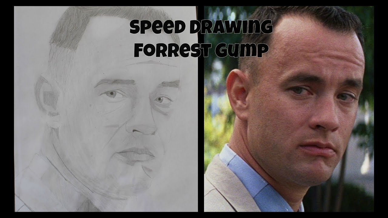 Speed Drawing - FORREST GUMP - YouTube