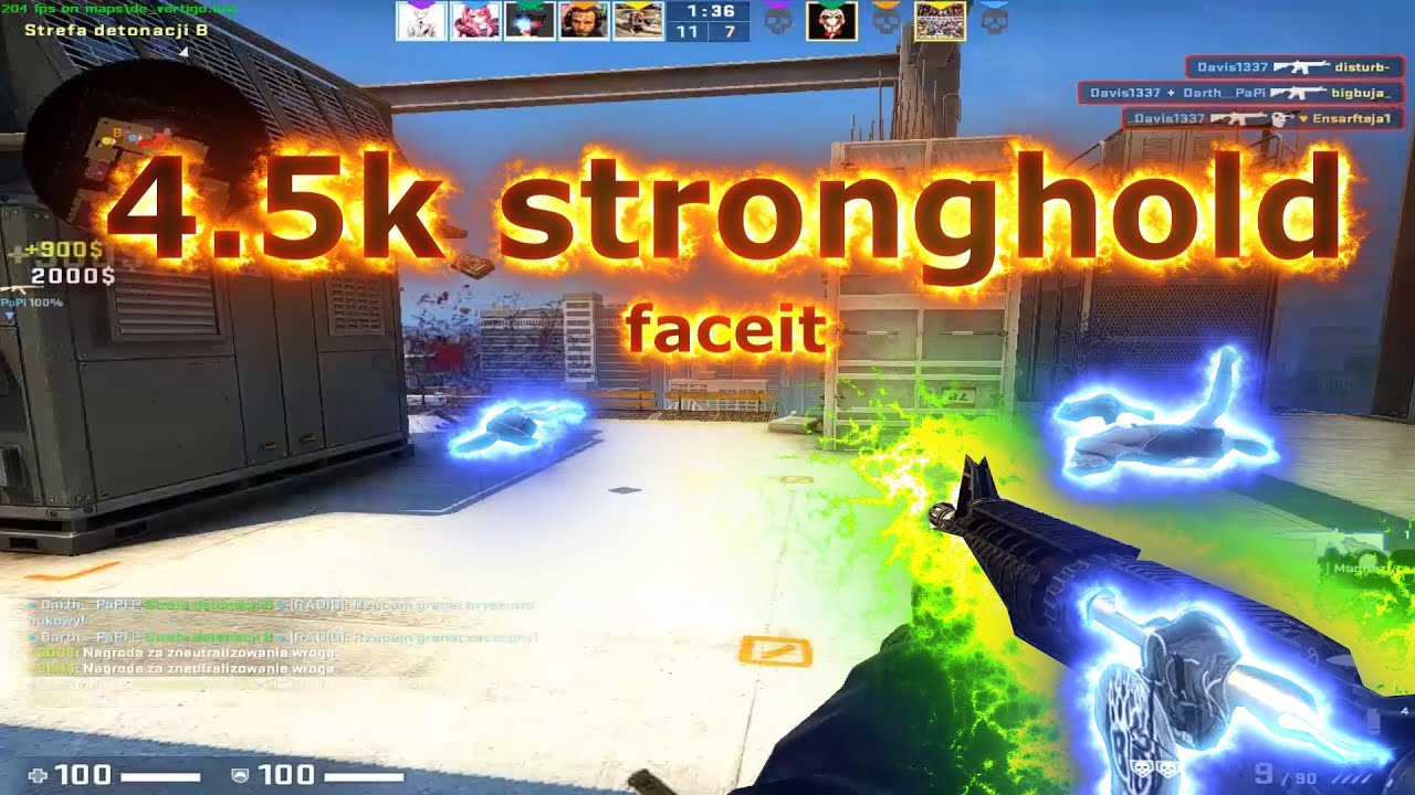 M4A4 4,5k - 3k SPRAY (BIG DICC POWER XD) - faceit STRONGHOLD - YouTube