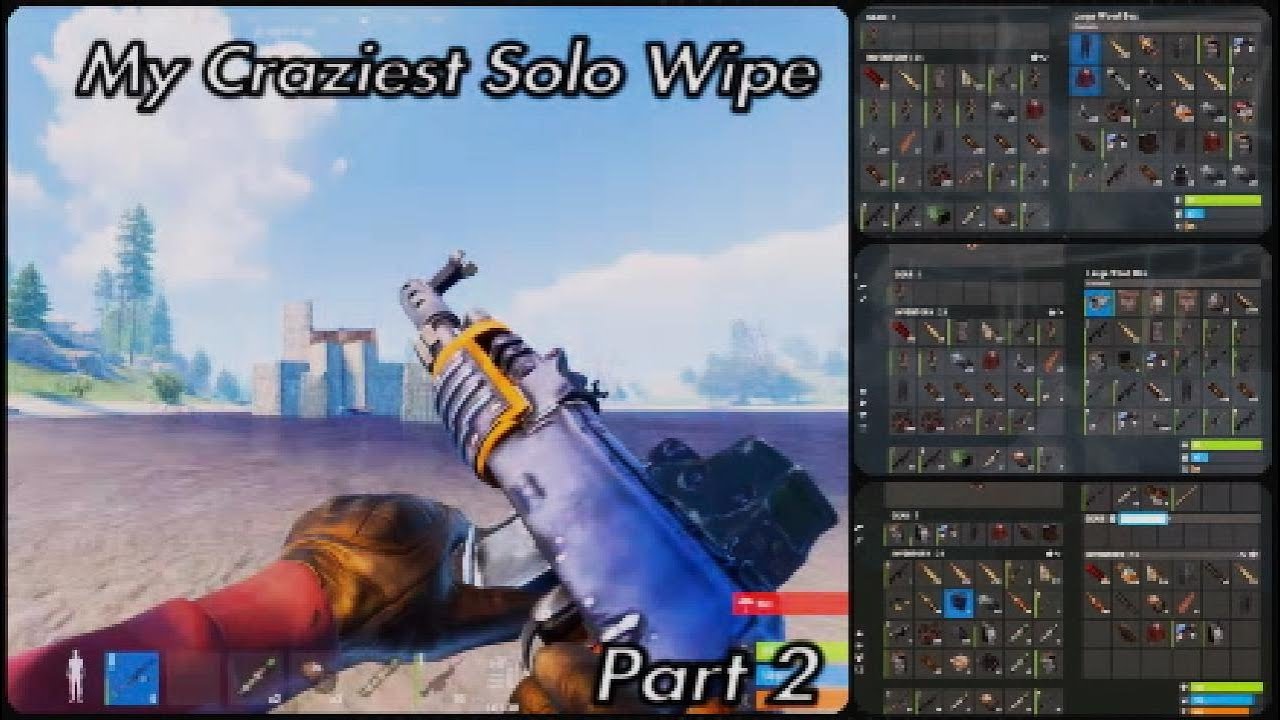 My Craziest Solo Wipe Finale - Rust Console - YouTube