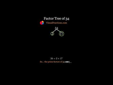 Factors of 34: Prime Factorization Using a Factor Tree