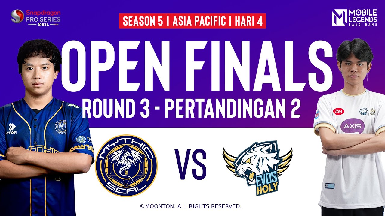 [ID] Hari ke-4 (Mythic Seal vs Evos Holy) SPS MLBB Open Finals | Game 2 ...