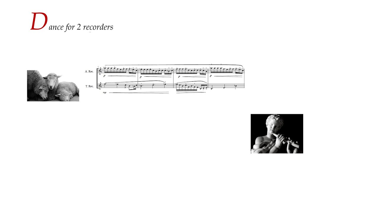 Dance for two recorders, MVWV 1035. Maurice Verheul - YouTube