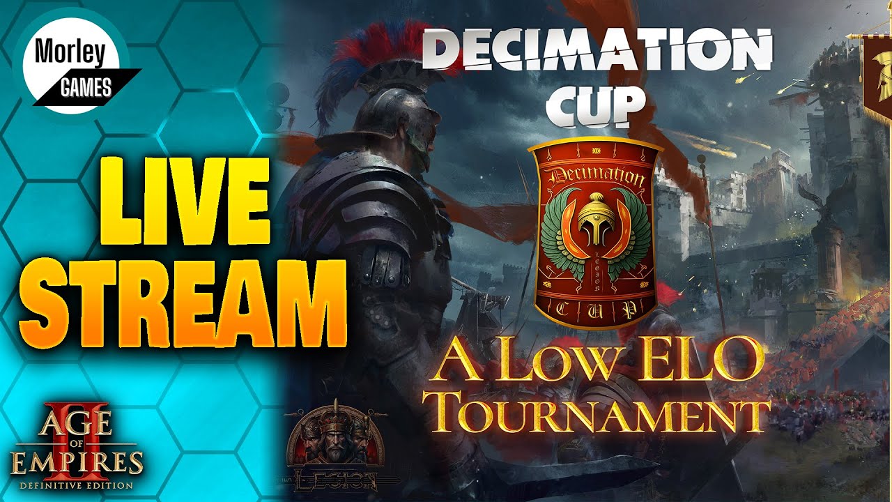 Live tournament Co-casting - The Decimation Cup - A low Elo AOE2 ...