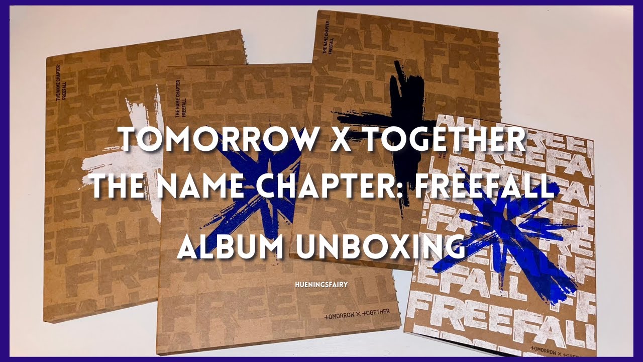 Opening TXT's The Name Chapter: FREEFALL I Album Unboxing - YouTube