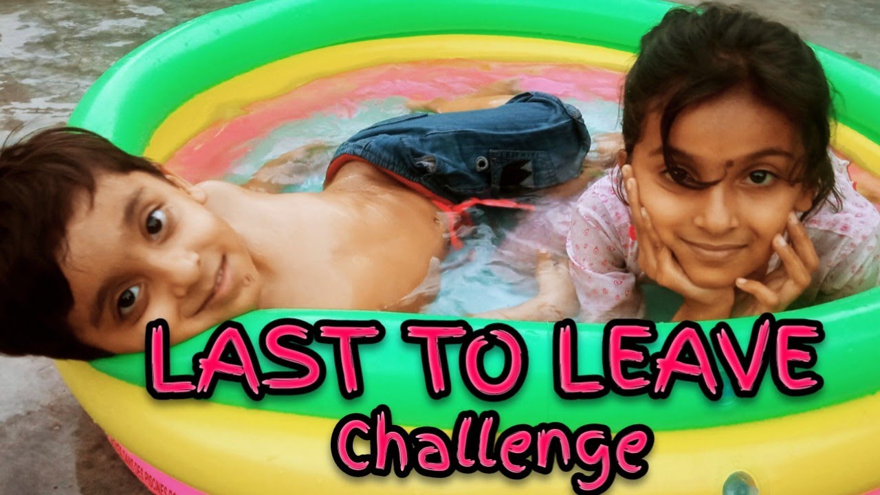 Funniest Swimming Pool Challenge | Last to Leave Pool Challenge - YouTube