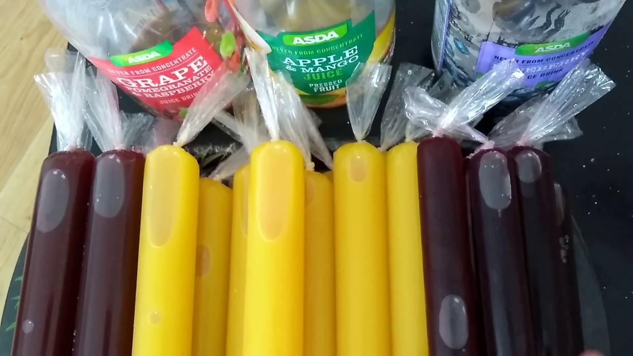 How To Make Homemade Filipino Ice Candy (Pomegranate/Raspberry & Grape ...