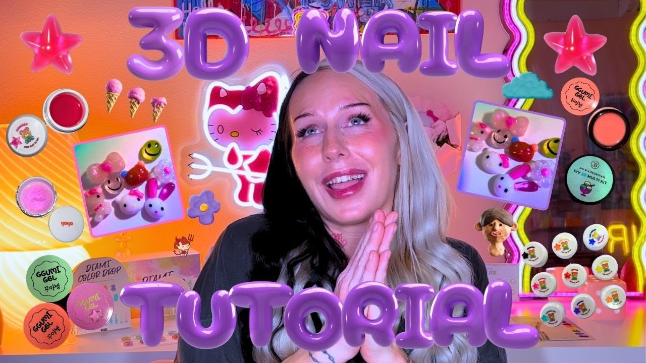 🎀 3D Nail Tutorial! 🎀 EVERYTHING you need to know about 3D nail art ...