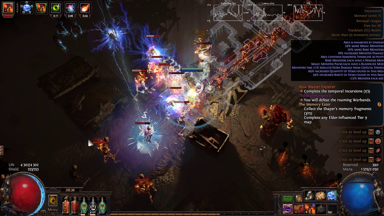 Path of exile - Betrayal leauge storm brand elementalist build update ...