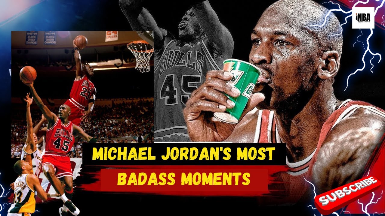 Michael Jordan's Most BADASS Moments: The GOAT’s Greatest Dunks, Trash ...