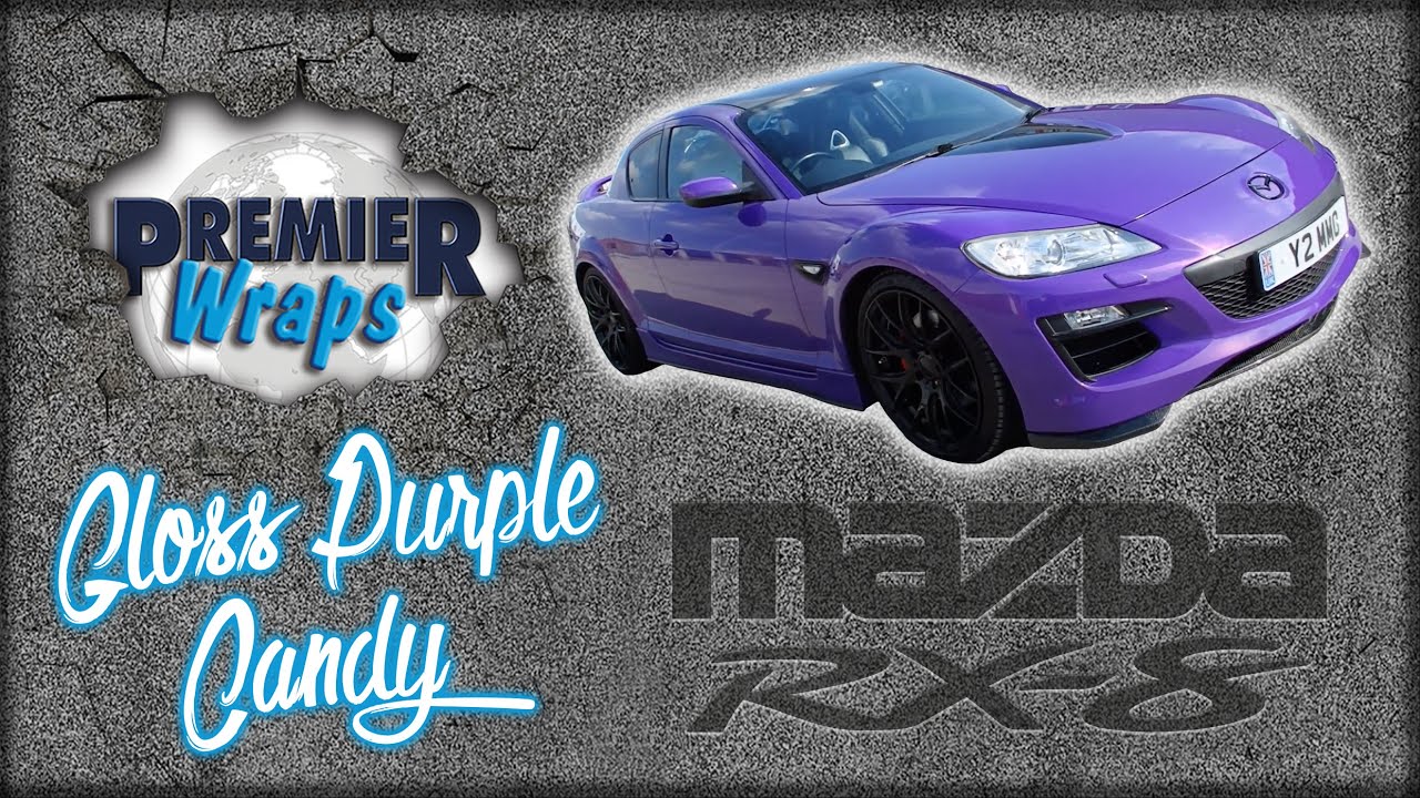 Purple Candy Wrap to Mazda RX 8 - YouTube