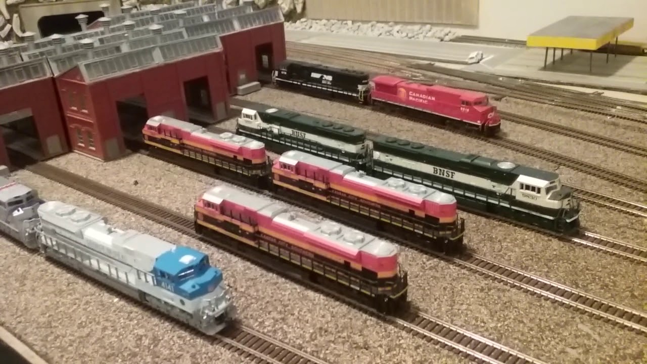 KCS U/P N SCale layout - YouTube