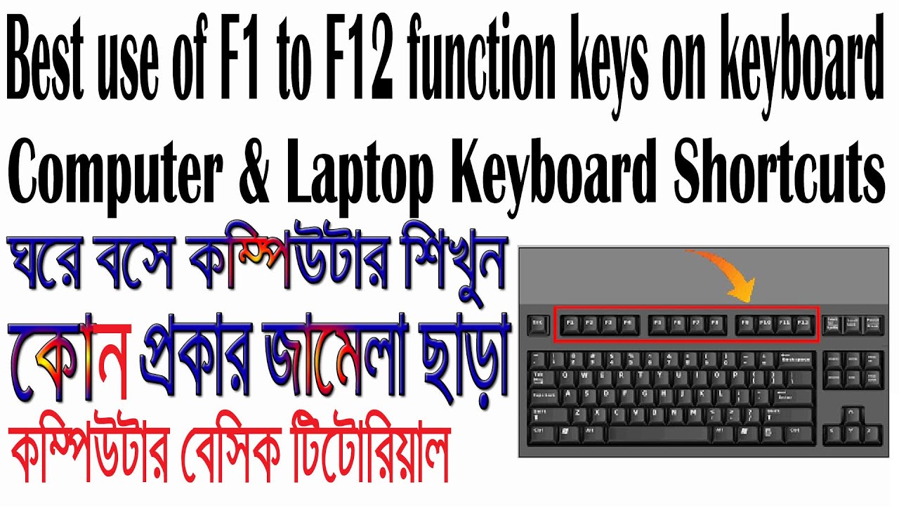 Best Use Of Function Keys F1 To F12 On The Keyboard Computer And Laptop