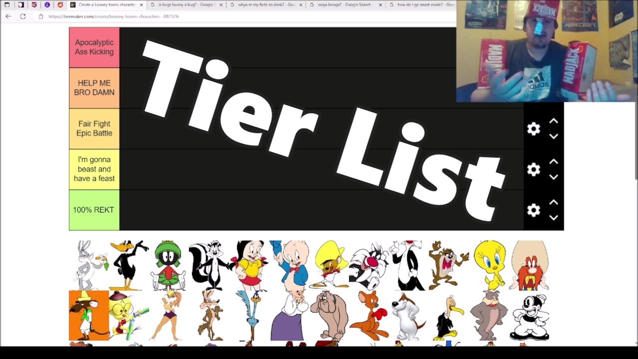 Looney Toons I Can Beat In A Fight Tier List - YouTube