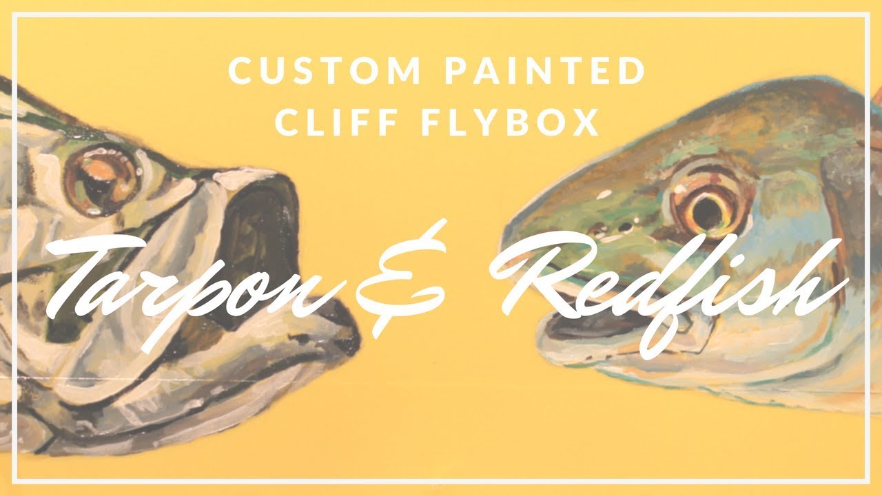 Custom Painted Fly Box | Tarpon and Redfish | Time-Lapse - YouTube