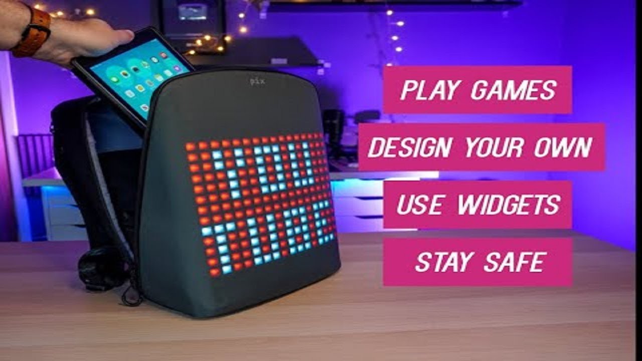 LED backpackPix Backpack with Programmable Screen Smart Digital ...