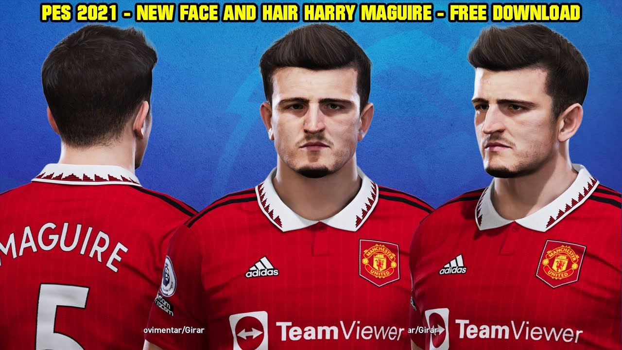 PES 2021 - NEW FACE AND HAIR HARRY MAGUIRE - 4K - YouTube