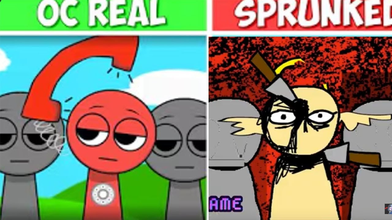 The Story of Incredibox Sprunki: OC Real VS OC Sprunked Normal Version ...