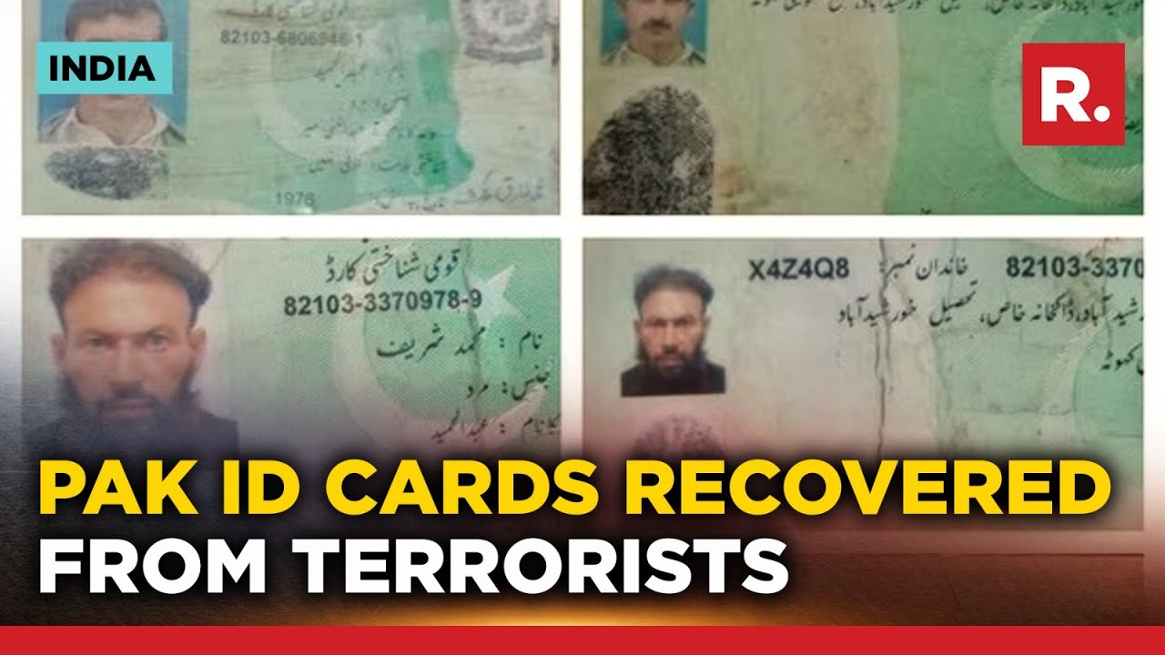 Pakistan ID Cards Recovered From Terrorists Gunned Down By Indian Army pakistan-id-cards-recovered-from-terrorists-gunned-down-by-indian-army
