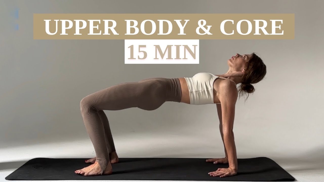 15 MIN UPPER BODY & CORE WORKOUT AT HOME | PILATES | RITA MARK - YouTube
