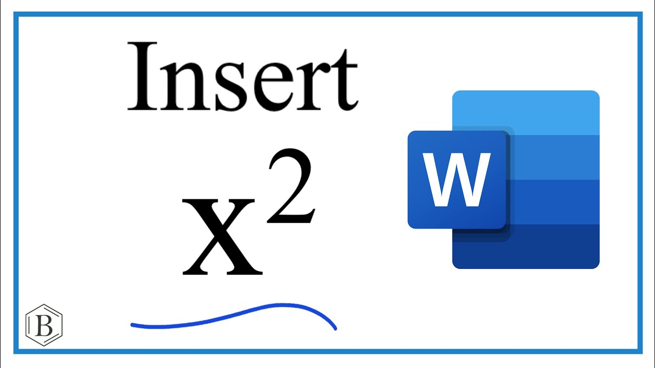 How To Write A Number Or Letter Squared In Microsoft Word YouTube