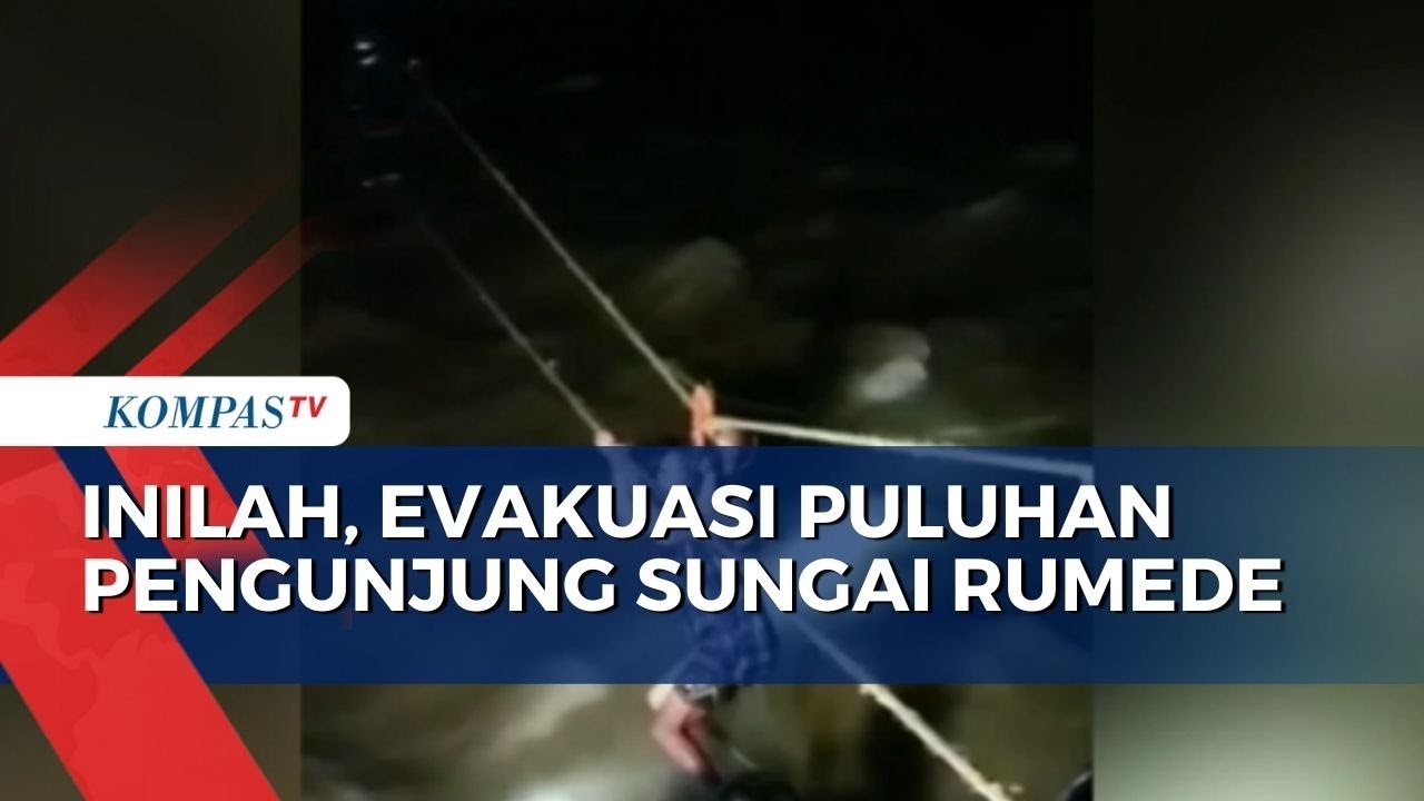 Pengunjung Terjebak Banjir Selama 6 Jam di Lokasi Wisata Sungai Rumede ...