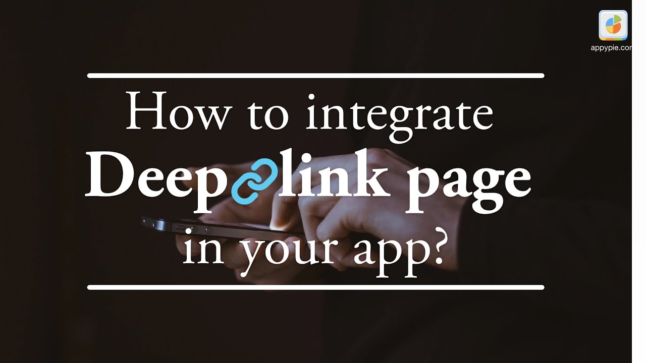 How to integrate deep-link page in your app? - YouTube