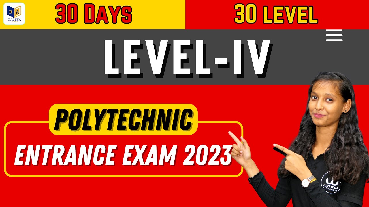 Level-4 : Polytechnic Entrance Exam Preparation | Up & Bihar ...