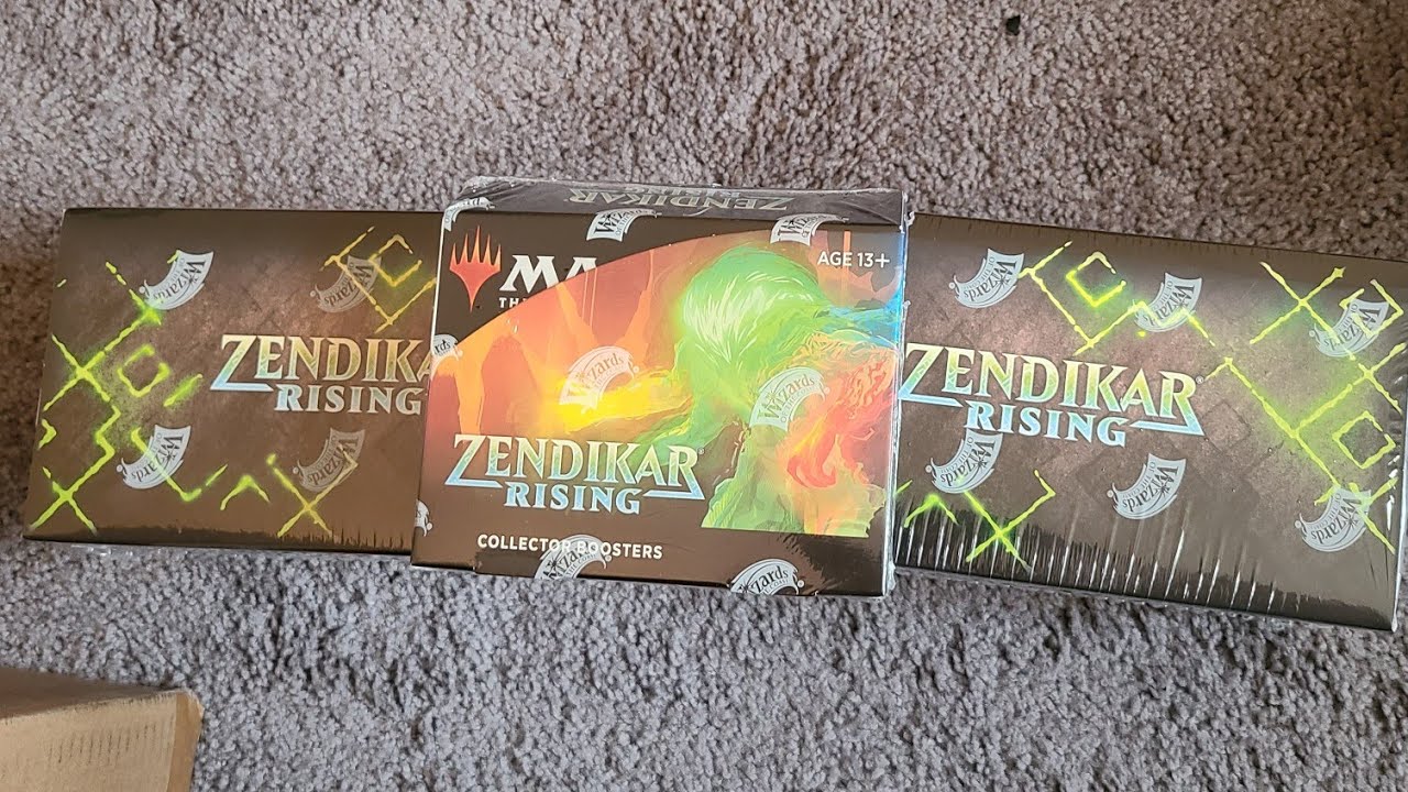 Zendikar Rising, Set booster box and collector box opening. - YouTube