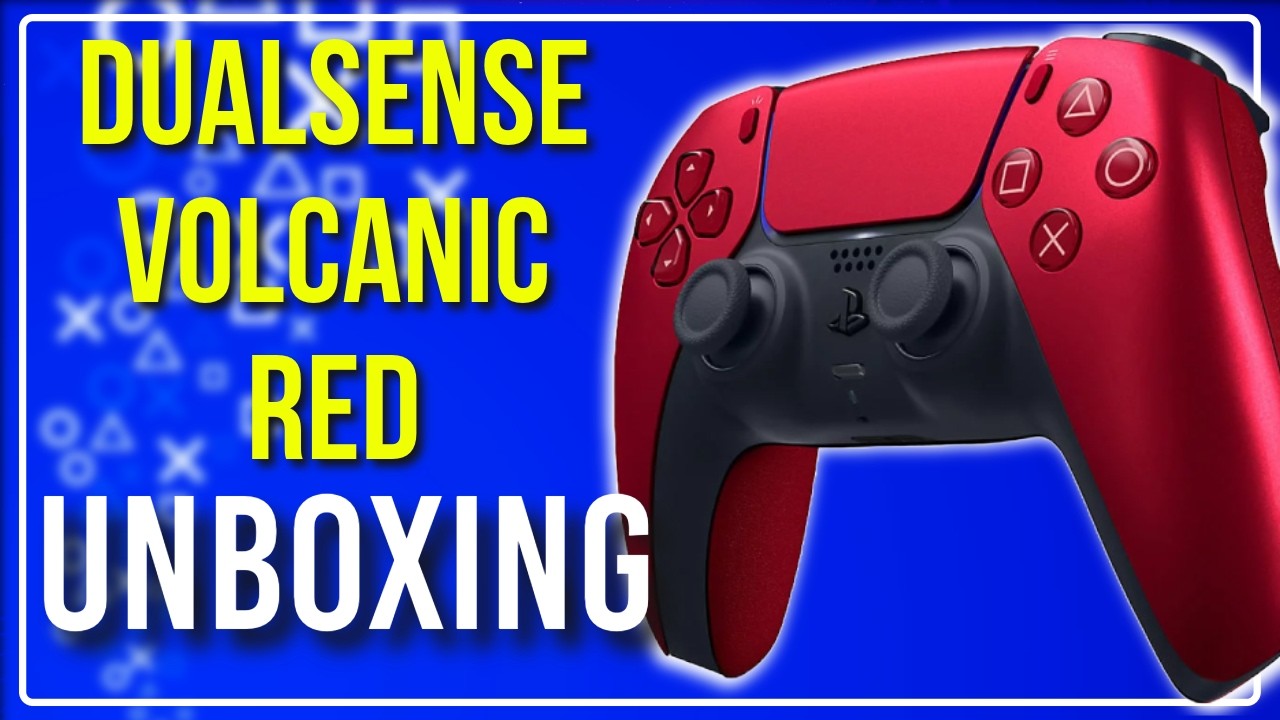 UNBOXING DUALSENSE PS5 VOLCANIC RED - YouTube