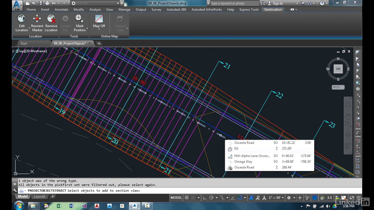 065 Project objects to section views - YouTube