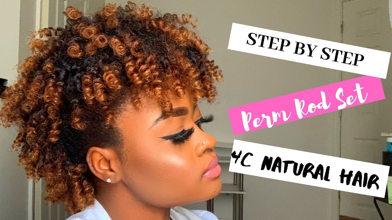 Perm Rod Set on 4C Natural Hair... BEGINNER Friendly! | Janelle ...