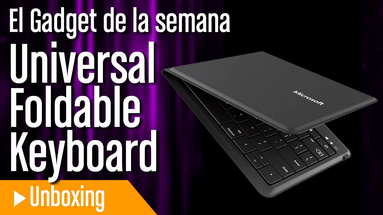 Universal Foldable Keyboard Microsoft - YouTube