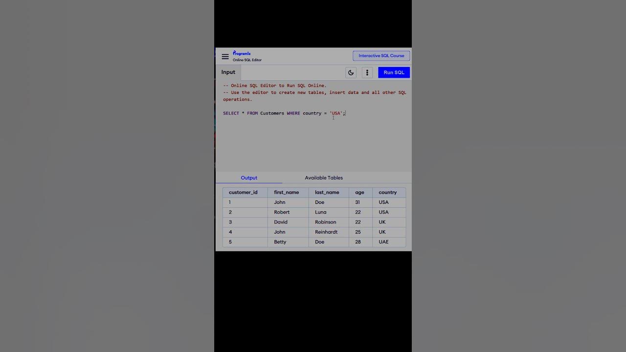 Basics Of Sql Query Sql Sqlquery Sqlquiz Youtube 