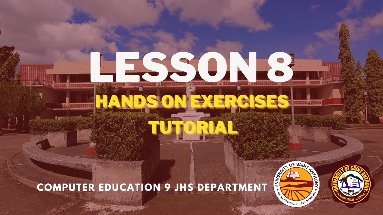 Hands on Exercises Tutorial (Lesson 8) - YouTube