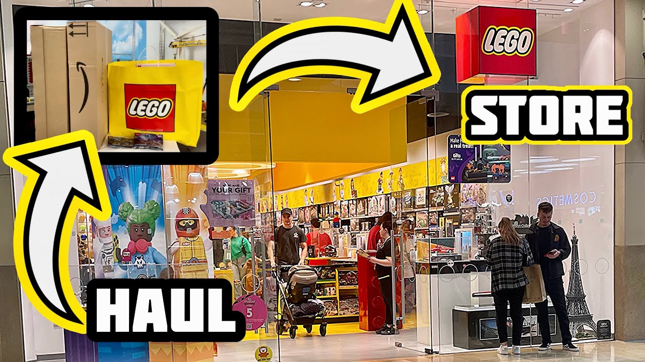 LEGO Store Visit - PAB Wall - EPIC Lego Haul - YouTube