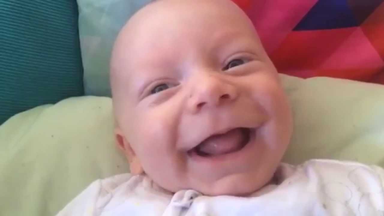 BABY ALMOST LAUGHS - YouTube