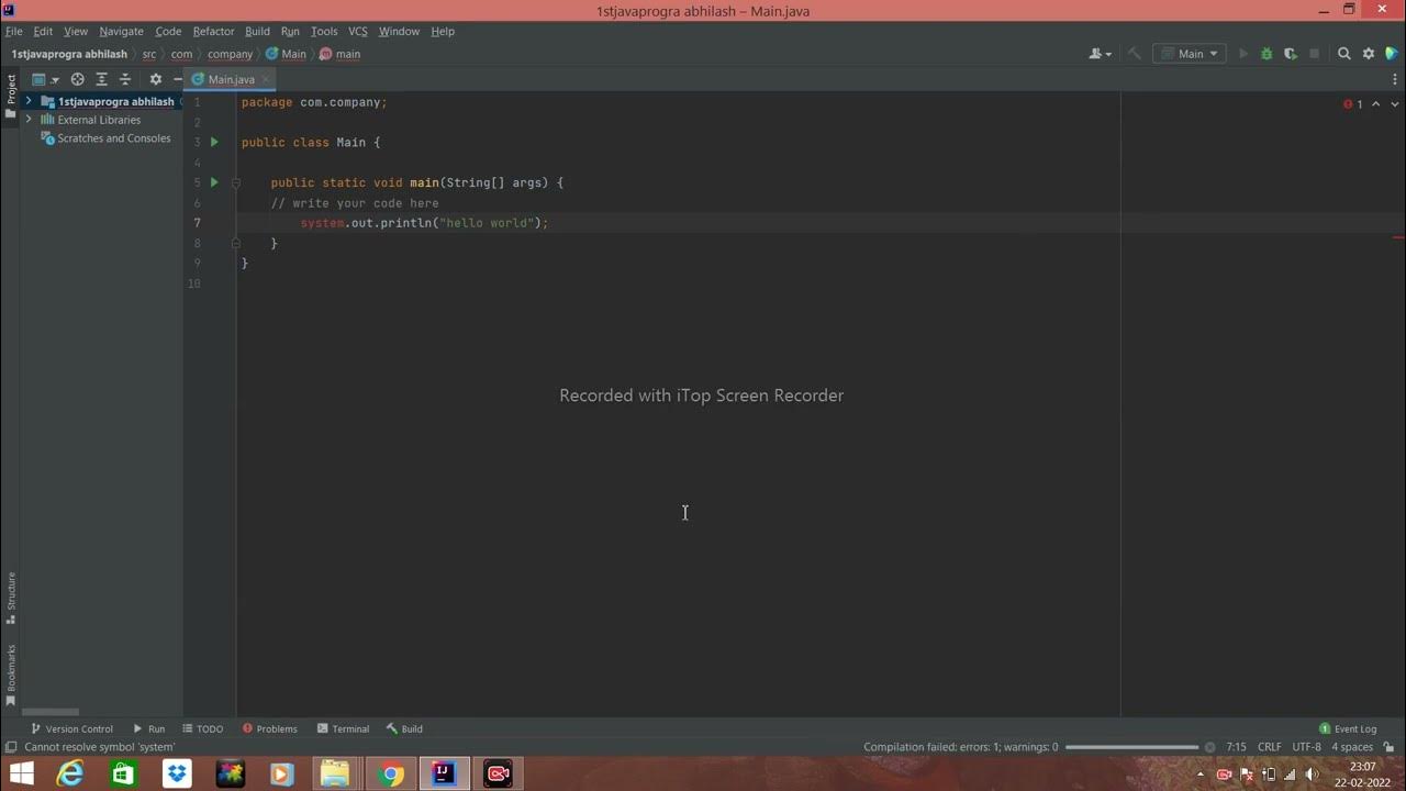 Java Package System Does Not Exist Problem Youtube