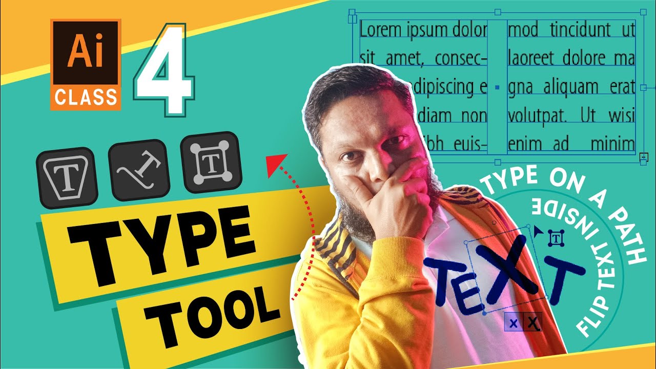 Area Type Type On A Path Text Wrap Tool Adobe Illustrator Tutorial area-type-type-on-a-path-text-wrap-tool-adobe-illustrator-tutorial