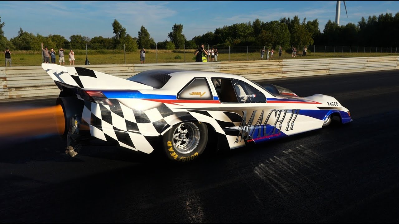 Mach II Jet Funny Car at Clastres dragway 2022 - YouTube