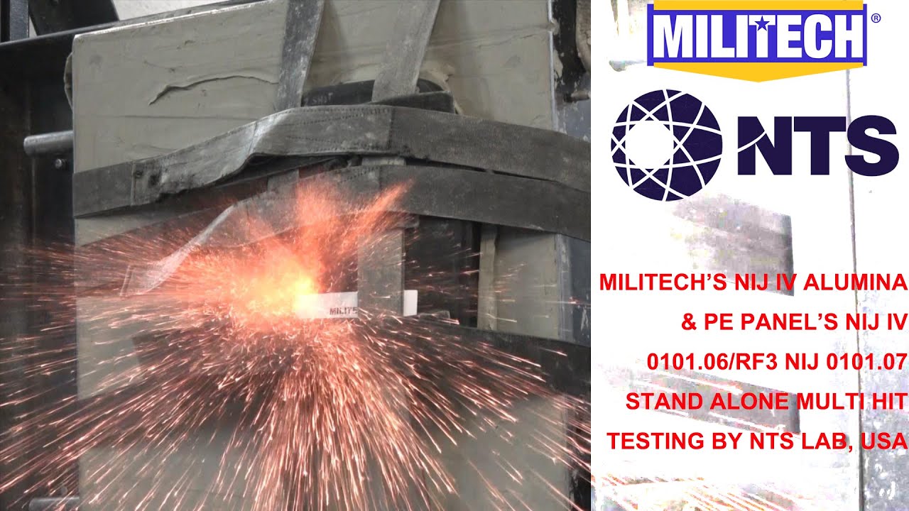 MILITECH NIJ IV 0101.06/RF3 0101.07 ALUMINA CERAMIC & PE HARD PLATE ...
