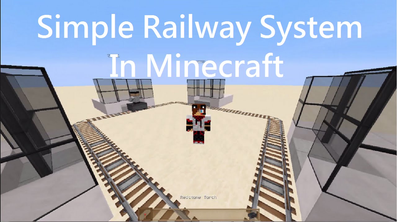 [Showcase] Simple Railway System In Vanilla Minecraft - YouTube