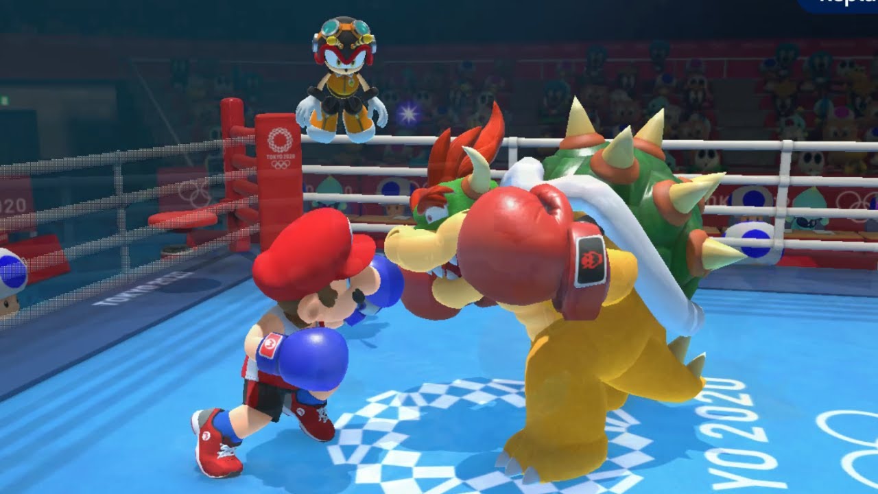 Mario & Sonic At The Olympic Games Tokyo 2020 (Boxing) DK Peach & Mario ...