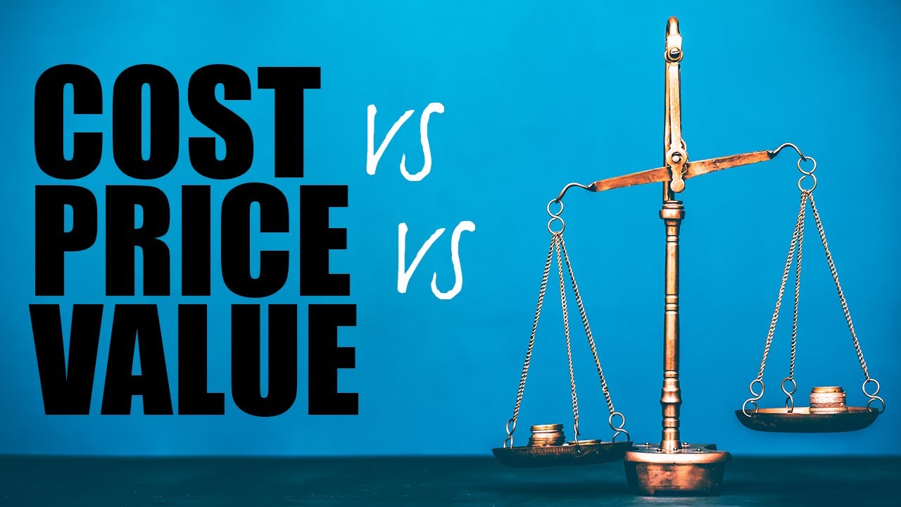 Cost Vs Price Vs Value Pricing Creativity Strategy YouTube