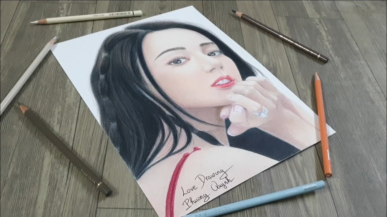 Drawing Dilraba Dilmurat|迪丽热巴| Địch Lệ Nhiệt Ba - YouTube