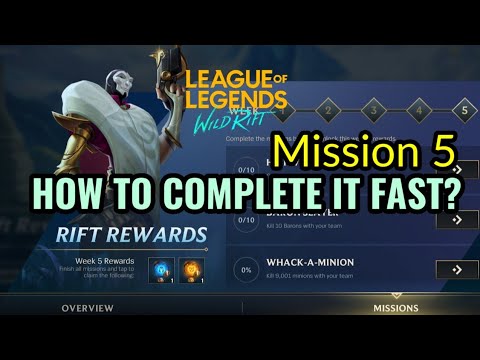 HOW TO COMPLETE RIFT REWARDS MISSION 5 FAST? | LOL WILD RIFT - YouTube