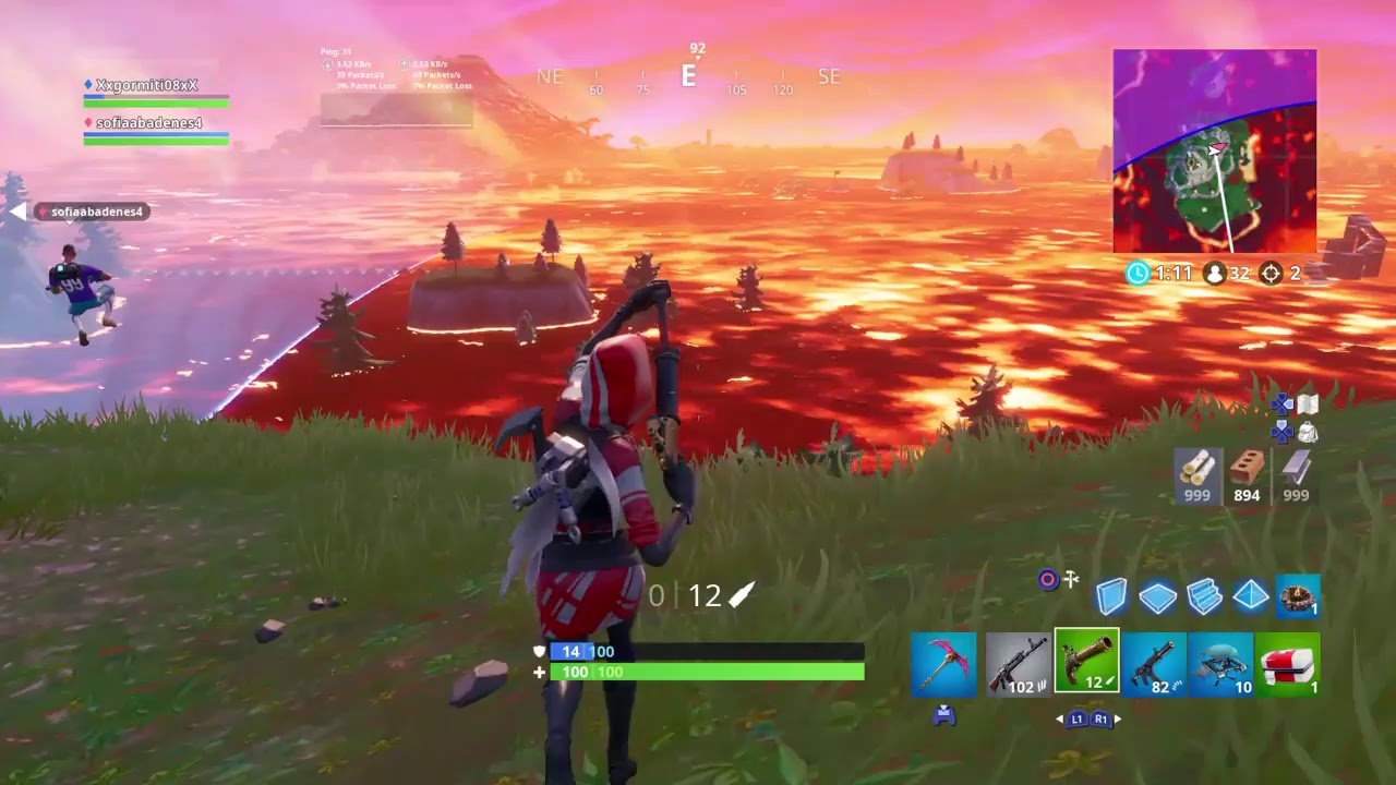 Jugando Fortnite El Suelo Es Lava Youtube
