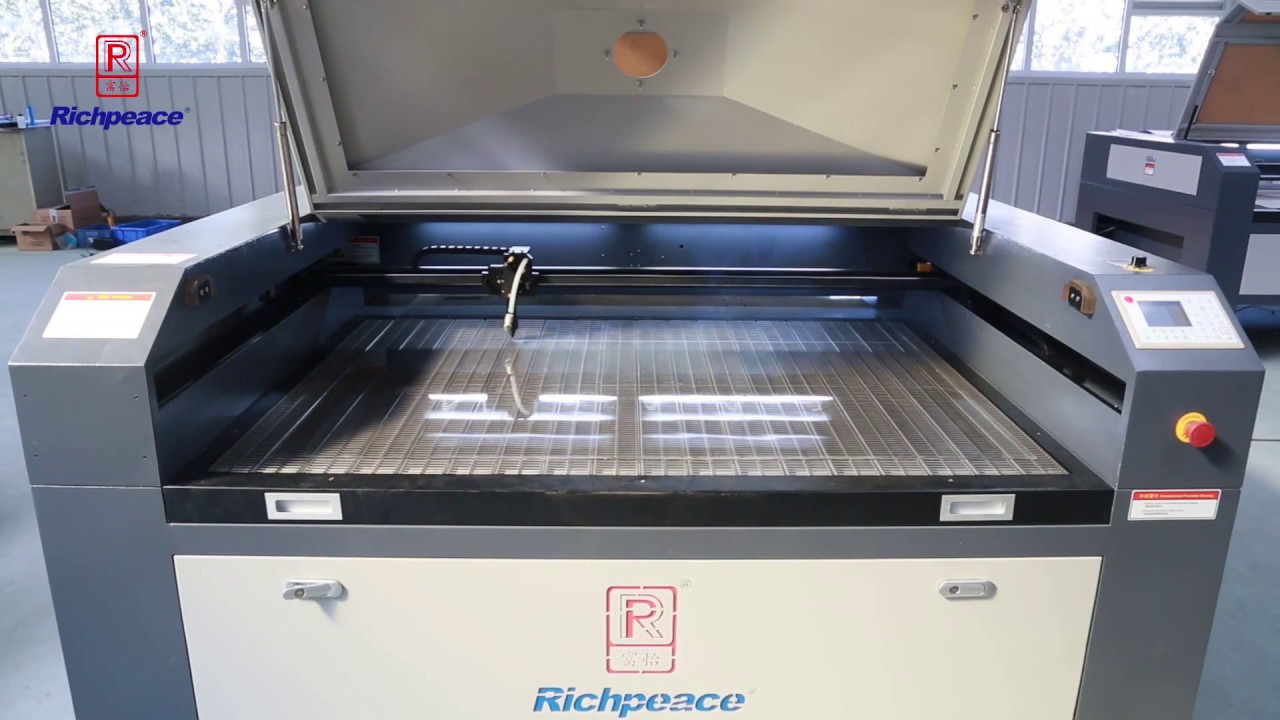 Richpeace laser cutting machine for tem20160511激光切割机、切割模版 - YouTube