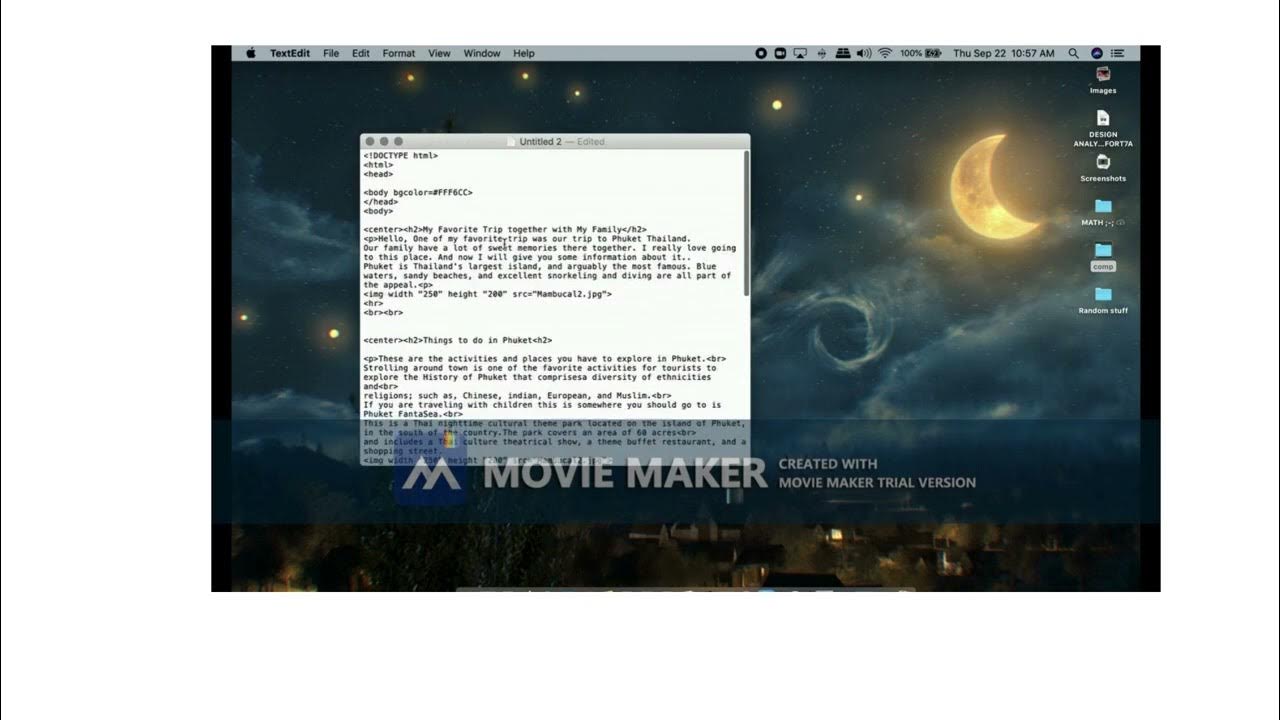 How to save an HTML file with TextEdit in MAC OS - YouTube