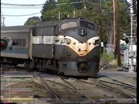 LONG ISLAND RAIL ROAD LIRR with ex. MILWAUKEE ROAD MILW F7A POWERPACK - YouTube